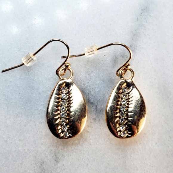 Jewelry | U15 New Cowrie Shells Hooks Drop Crystal Dangle Earrings Gold ...